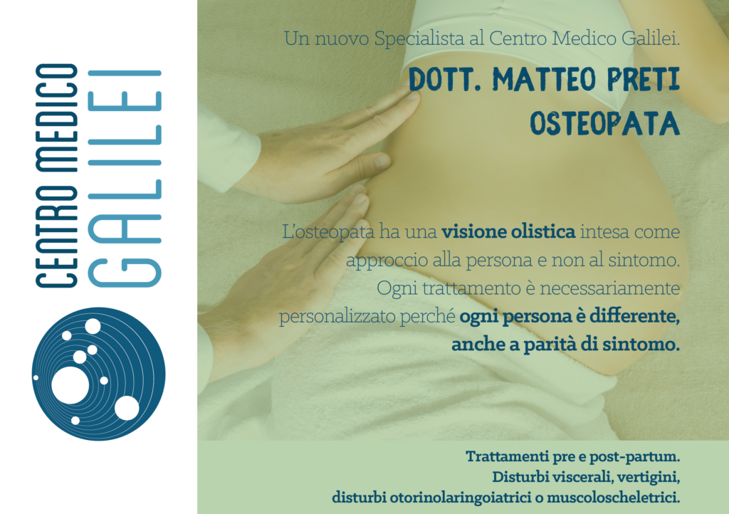 Nuova collaborazione in Osteopatia: benvenuto al Dott. Matteo Preti ...